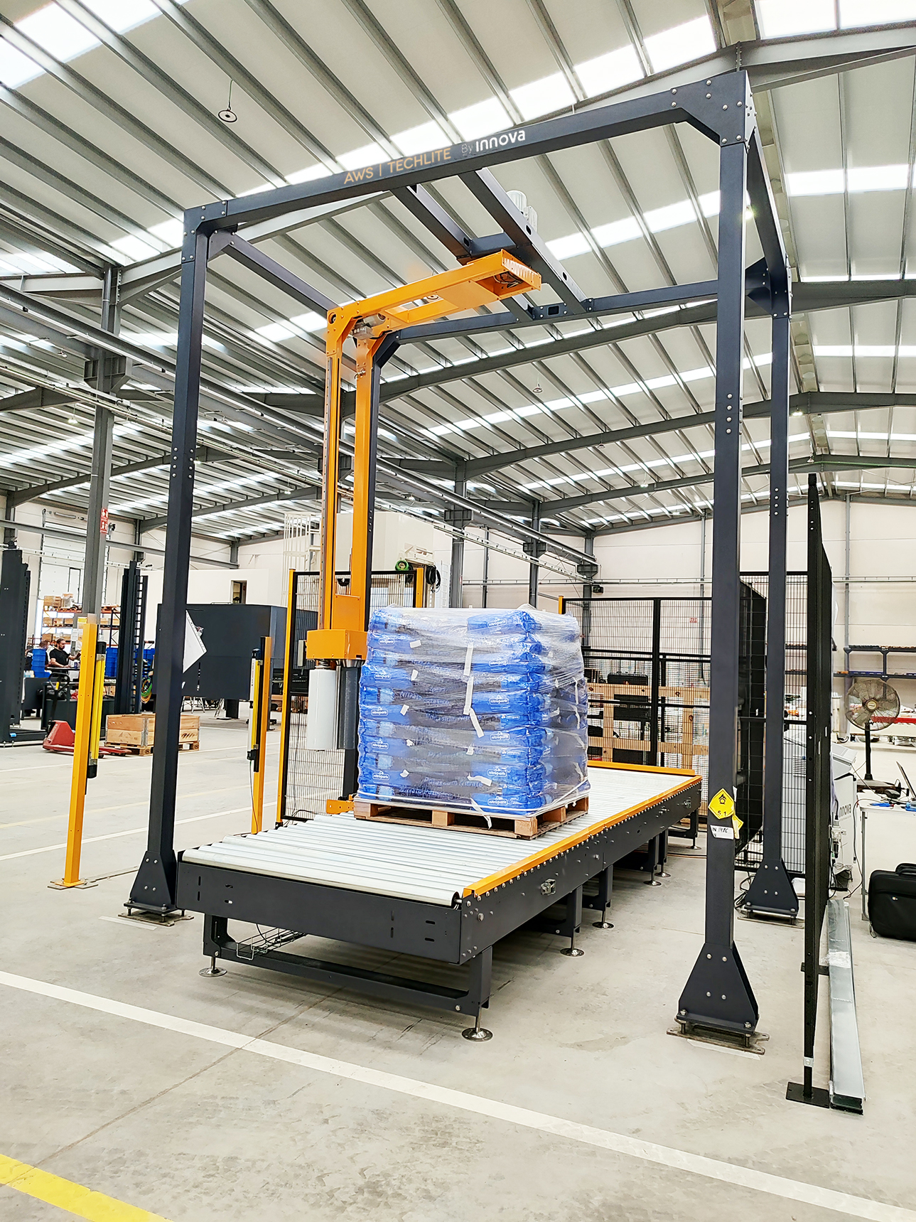Innova introduces its New Pallet Arm Wrapper: AWS Techlite